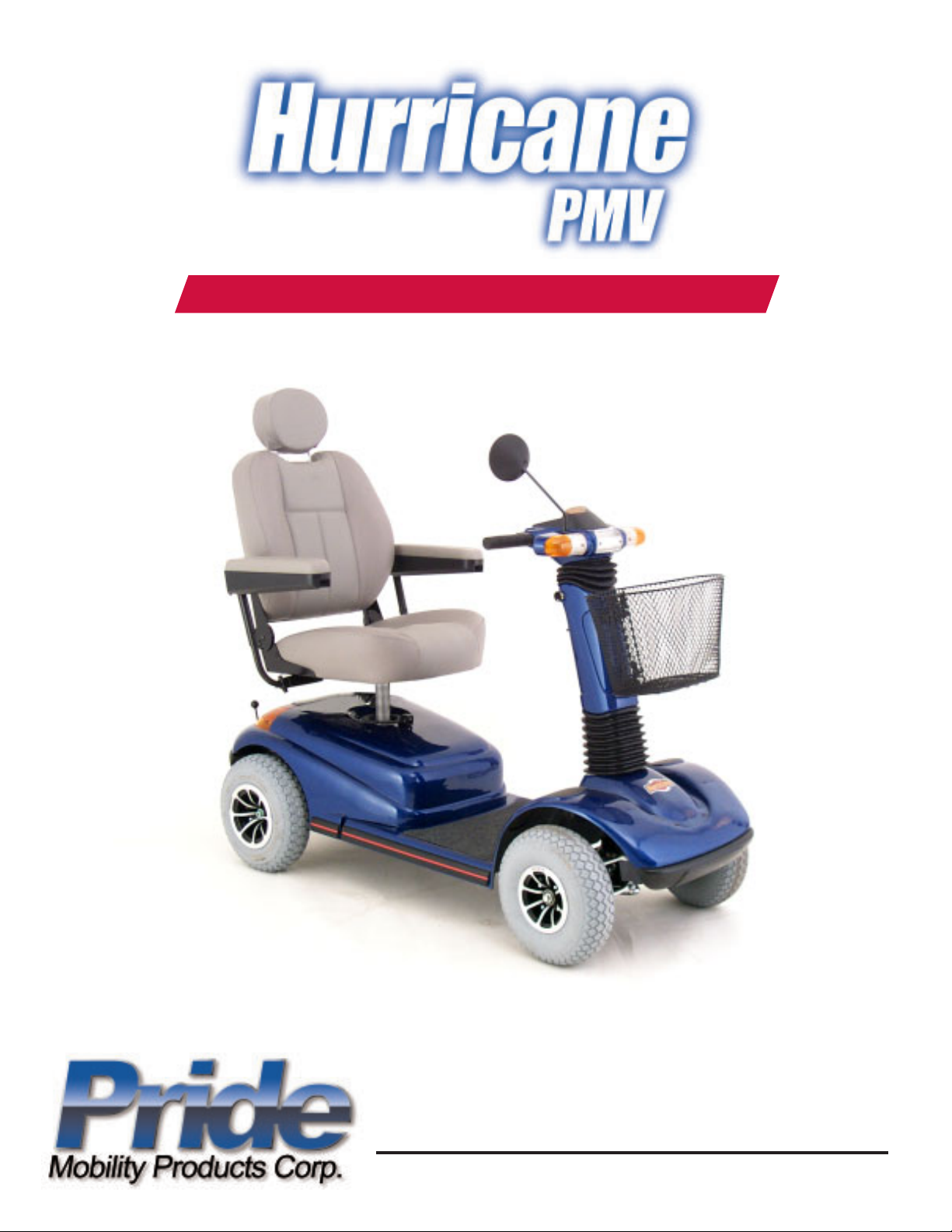 Manual Pride Hurricane PMV Mobility Scooter