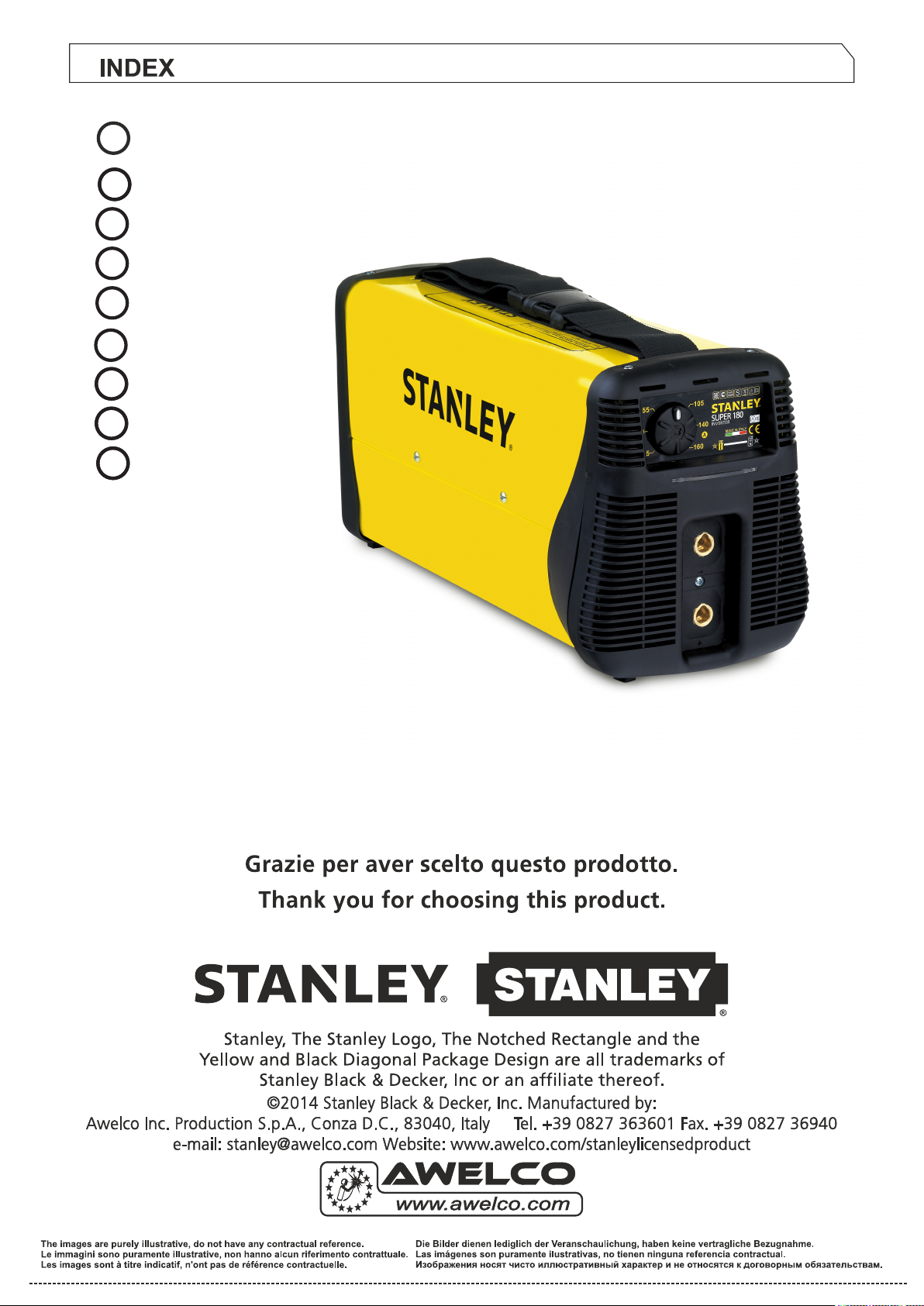 Manual Stanley SUPER 180 TIG LIFT Welder