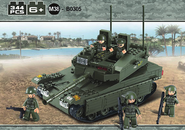 Manual Sluban set M38-B0305 Army Tank