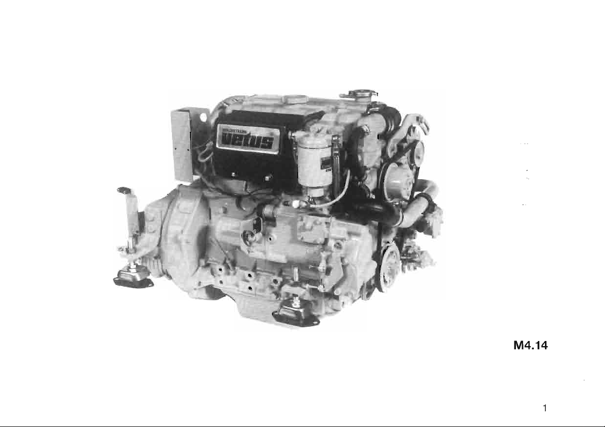 Bedienungsanleitung Vetus M3.10 Bootsmotor