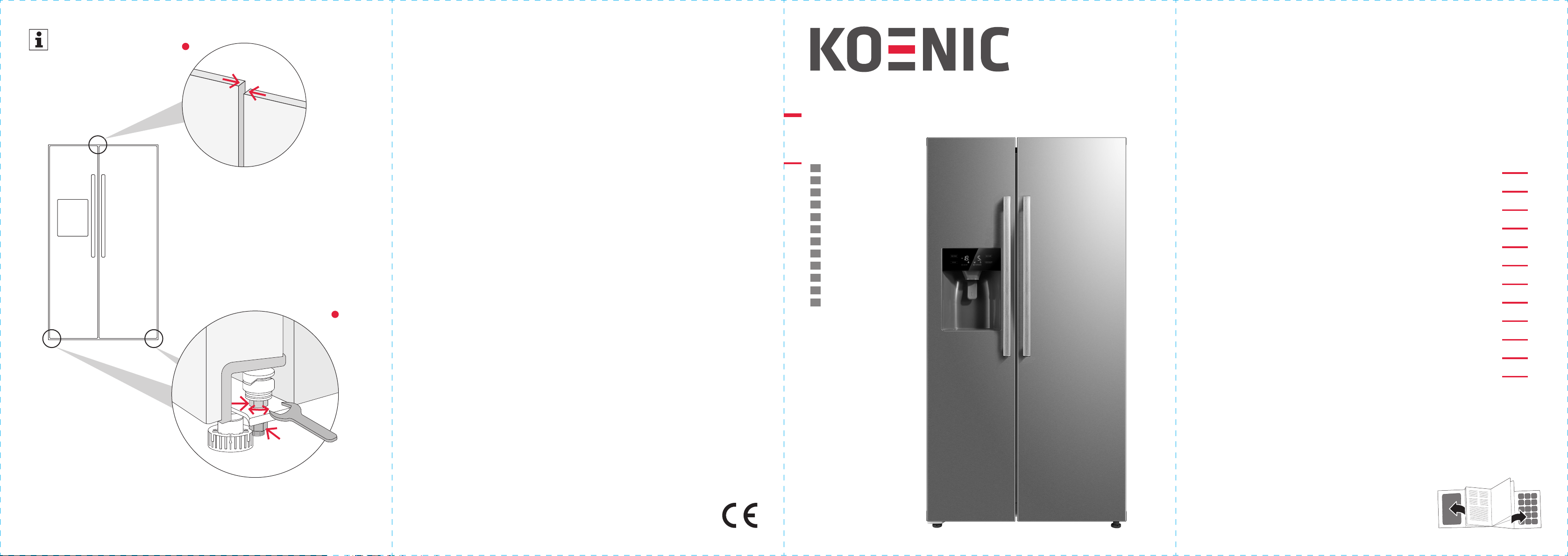Manual de uso Koenic KDD 121 E NF Frigorífico combinado