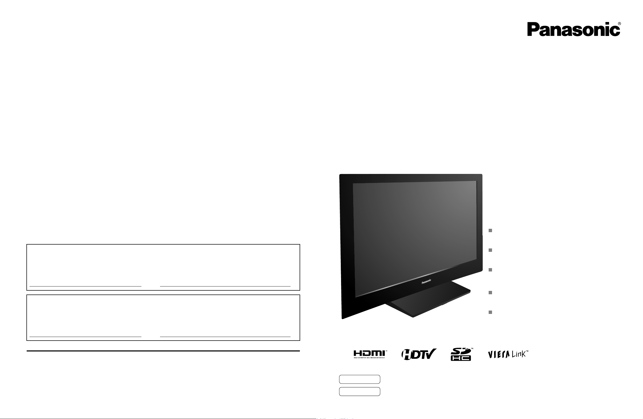 Manual Panasonic TH-50PZ85 Viera Plasma Television