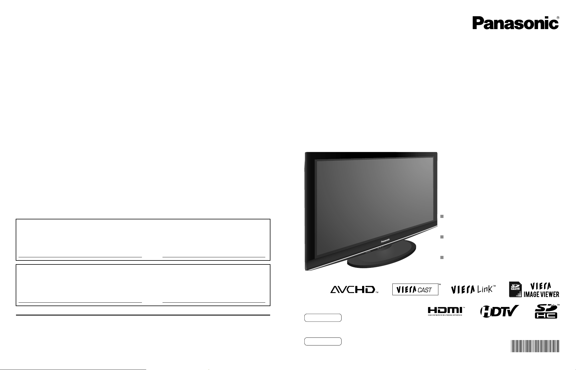 Handleiding Panasonic TC-P54G10 Viera Plasma televisie