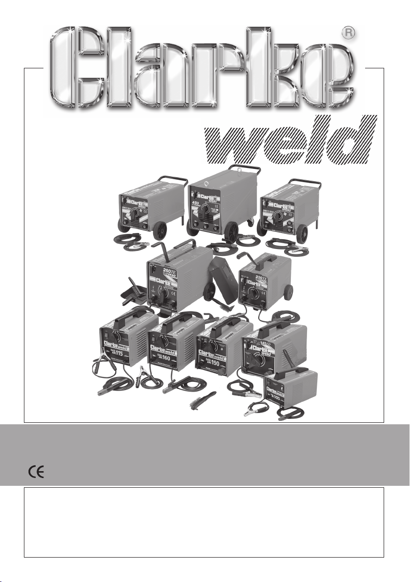 Manual Clarke CW 235TEN Welder