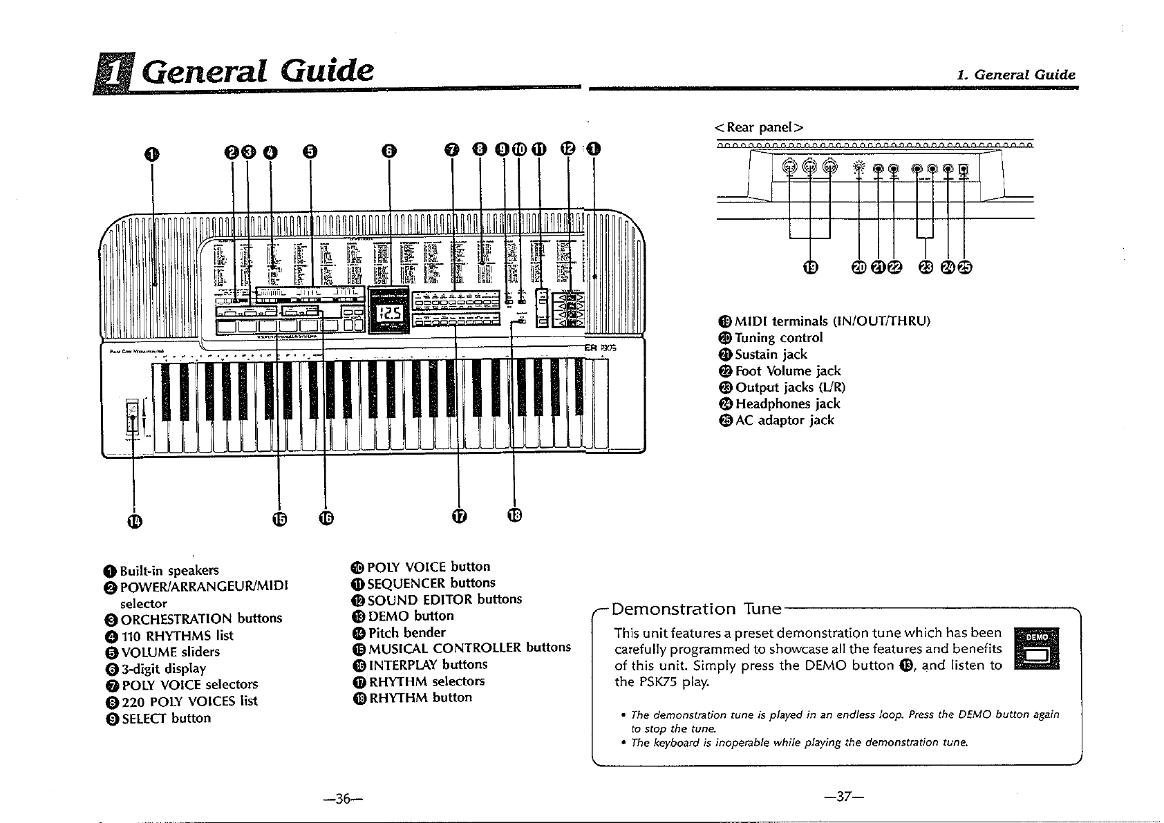 Manual Hohner PSK 75 Digital Keyboard