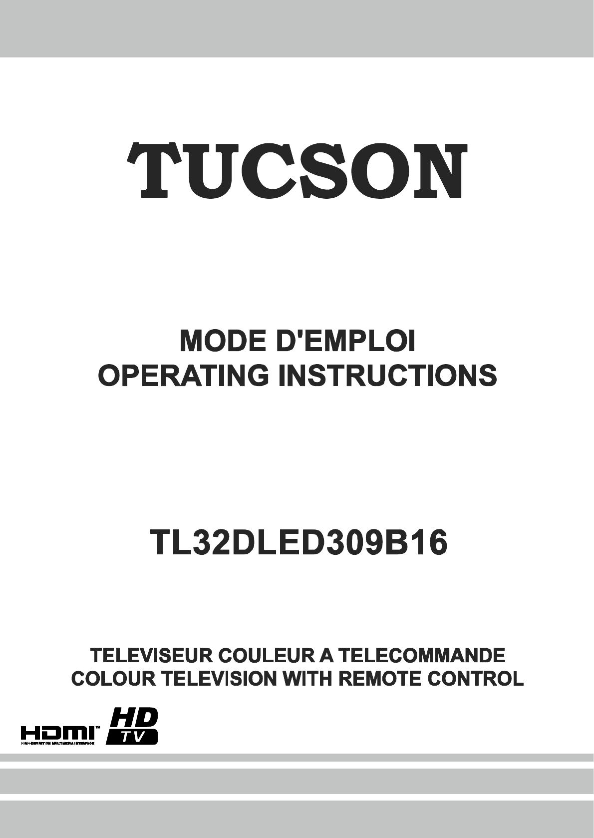 Televiseur Tucson Mode Demploi