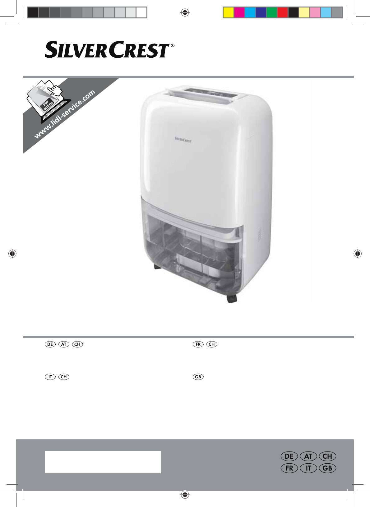 Manual SilverCrest SLE 450 A1 Dehumidifier
