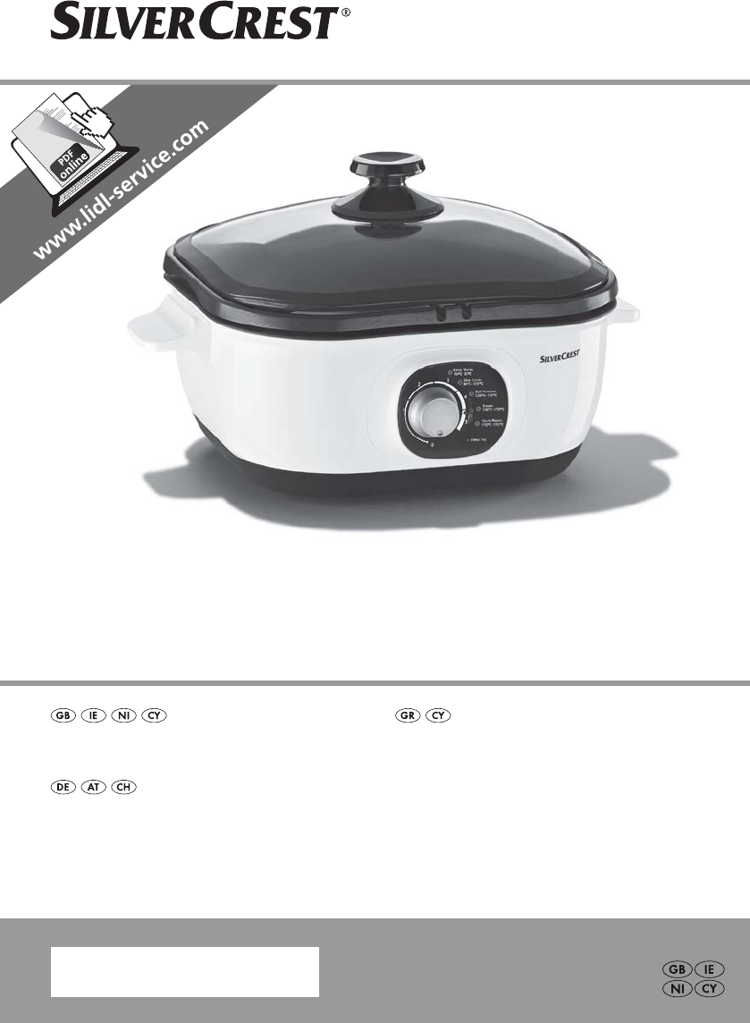 Manual SilverCrest IAN 276924 Multi Cooker