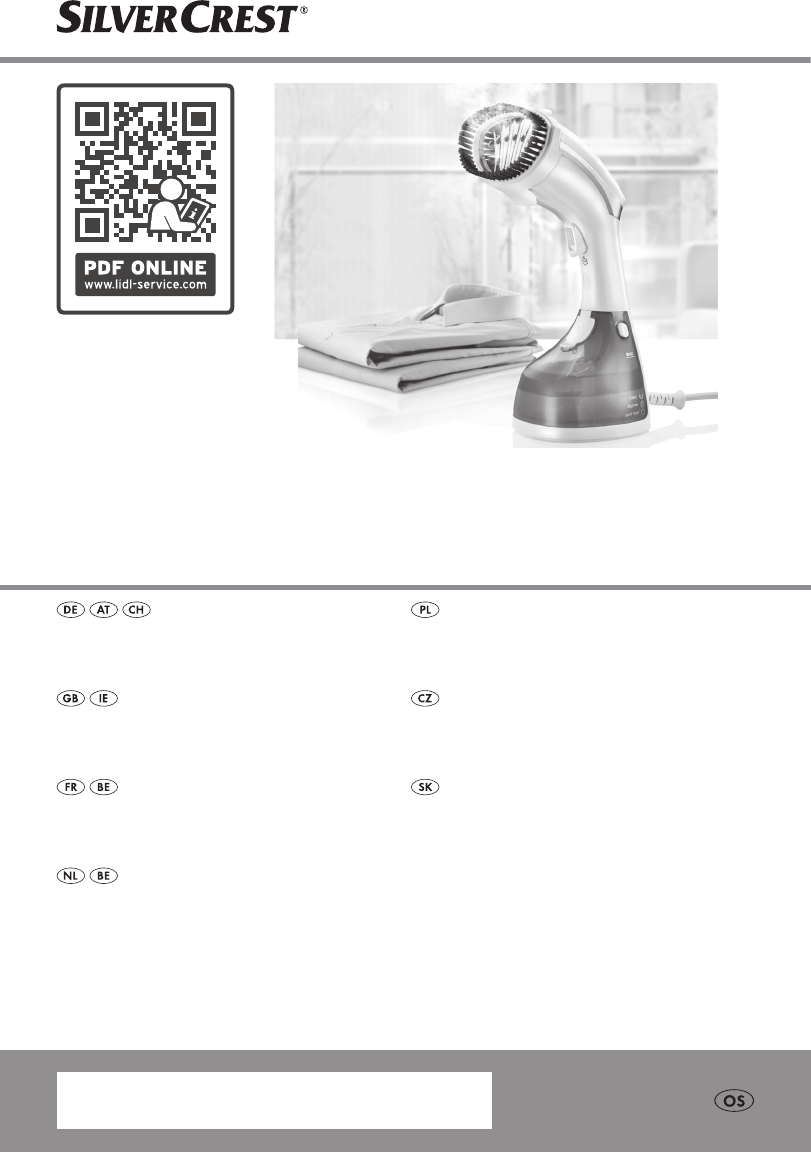 Manual SilverCrest SDMF 1630 A1 Garment Steamer