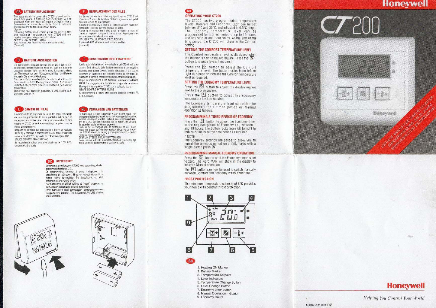 Honeywell Bedienungsanleitung Deutsch