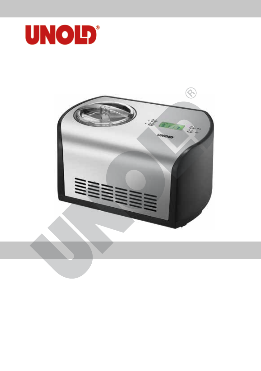 Manual Unold 48865 One Ice Cream Machine