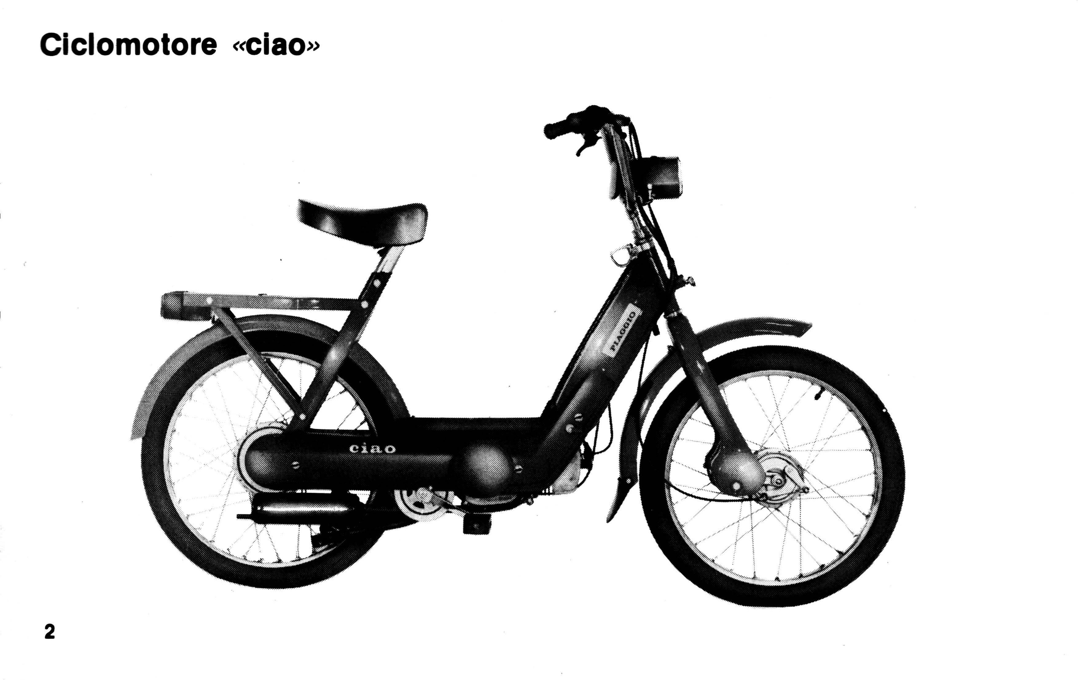 Manuale Piaggio Ciao Ciclomotore