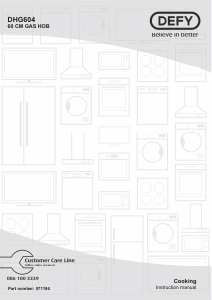 Manual Defy DHD494 Hob - page 2