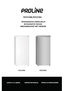 Mode d’emploi Proline PLF213WH Réfrigérateur